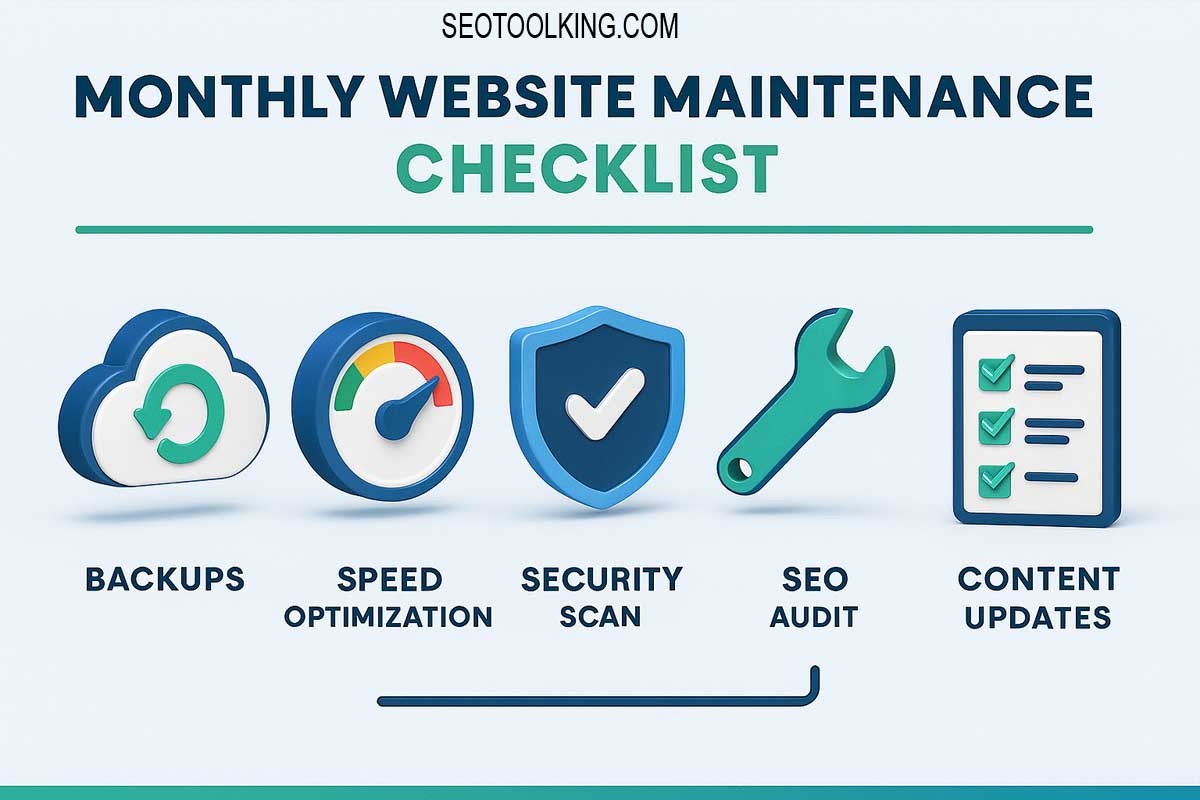 Monthly Website Maintenance Checklist : Keep Your Site Fast, Secure ...